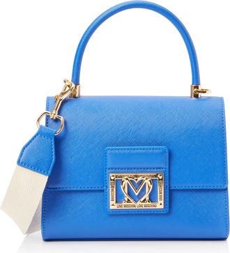Love Moschino Damen Handtasche, blau Handtasche, blau