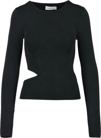 Calvin Klein Jeans Femme, Tops, Noir, Taille: 38 FR Haut &agrave; Manches Longues