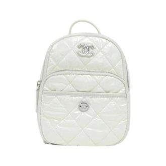 Chanel Pre-owned Vintage Nylon Backpack - - Pre-owned - Damen - Wei&szlig; - ONE SIZE