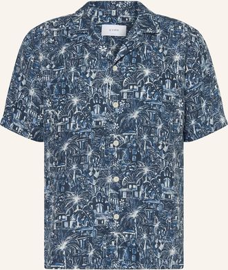 Eton Resorthemd Medium Fit Aus Leinen blau