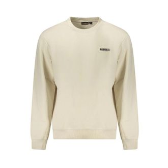 Napapijri Beiger Baumwoll Herren Pullover Casual Stil - - Sweatshirts & Hoodies - Herren - Beige - XL