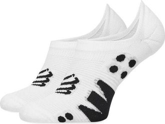 Compressport Sneakersocken No Show XU00045 Weiß