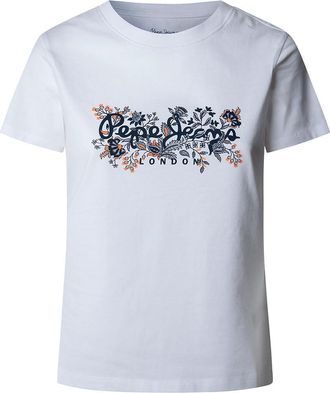 Pepe Jeans London Unisex Rosalind T-Shirt, weiß, Small