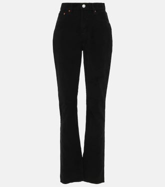 Re/Done High-Rise-Hose 70s aus Cord