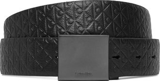 Calvin Klein G&uuml;rtel Calvin Klein Dress Plaque Pebble Aop 35Mm Ad LV04D7141G Schwarz
