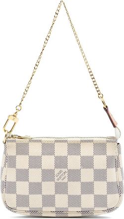 Louis Vuitton Crossbody Bags - Damier Azur Mini Pochette Accessoires - Gr. unisize - in Wei&szlig; - f&uuml;r Damen