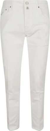 Jacob Cohen Luxus Dunkelblaue Jeans - - Jeans - Herren - Wei&szlig; - W32