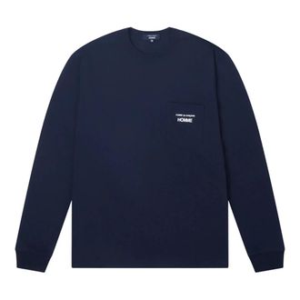 Comme Des Gar&ccedil;ons Langarm-T-Shirt aus Baumwoll-Jersey - - Tops - Herren - Blau - M