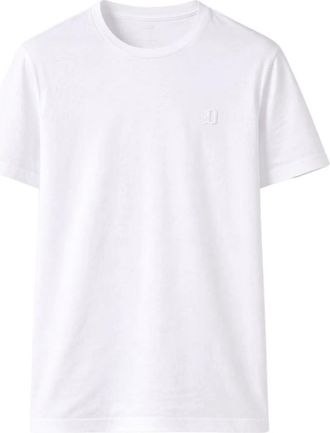 Dondup Homme, Tops, Blanc, Taille: M T-Shirt Girocollo Regular