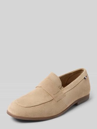 Bugatti Loafers aus Leder mit Label-Pr&auml;gung Modell Tryst