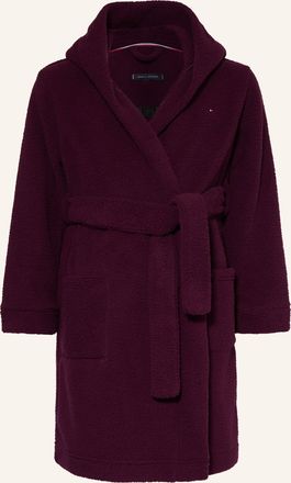 Tommy Hilfiger Bademantel Sherpa Mit Kapuze rot