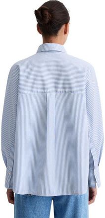 Marc O'Polo Langarmbluse gestreift, Kentkragen, oversized