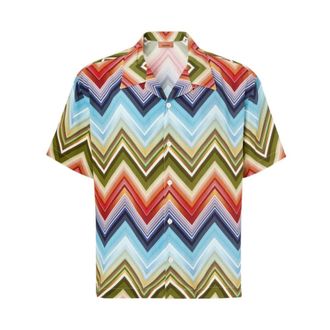 Missoni Homme, Chemises, Multicolore, Taille: XL Short Sleeve Chemises