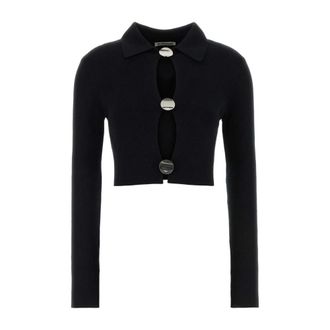 Jil Sander Woll-Cardigan - - Knitwear - Damen - Schwarzk - 2XL