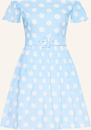 THE ABITO Milano The Abito Off-Shoulder-Kleid blau