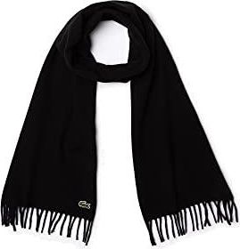 Lacoste RE7394 Echarpe, Noir (031), Taille Unique Mixte