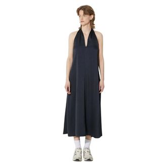 Sams&oslash;e & Sams&oslash;e Robe Longue - Femme - Robes - Bleu - Taille: 38 FR