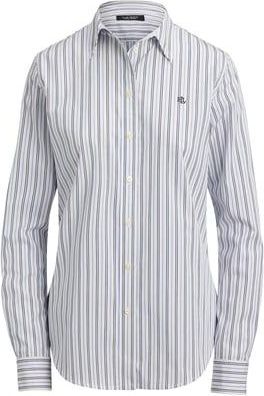 Ralph Lauren Chemise ray&eacute;e &agrave; logo brod&eacute; en coton