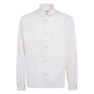 Laneus Homme, Chemises, Blanc, Taille: XL Surchemise en lin et viscose