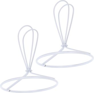 Valiclud 2 St&uuml;ck Lampenschirm Clip Rund aus Robustem Eisen Praktische Lampenfassung Halterung zum Aufstecken Kompatibel mit Verschiedenen Lampenzubeh&ouml;r Dekorat