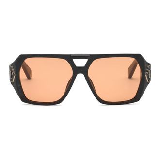 Philipp Plein Plein Brave Sonnenbrille - - Accessories - Damen - Schwarzk - ONE SIZE