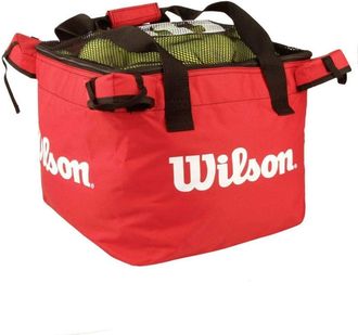 Wilson Tasche f&uuml;r Ballwagen, Tennis Teaching Bag, f&uuml;r bis zu 150 B&auml;lle, rot, WRZ541300, Red