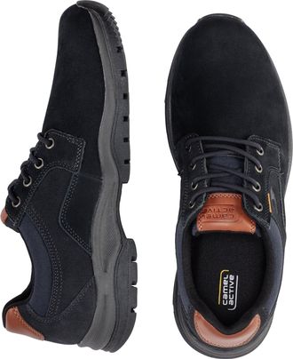 Camel Active Herren Schnürschuhe aus Nubukleder Blau menswear-41