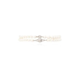 Vivienne Westwood Graziella Choker - - Accessories - Damen - Beige - S