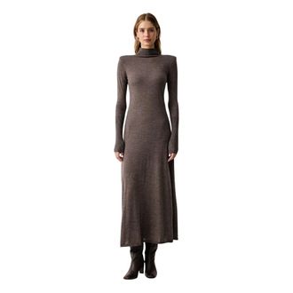 Pinko Langes Strickkleid - - Dresses - Damen - Braun - L
