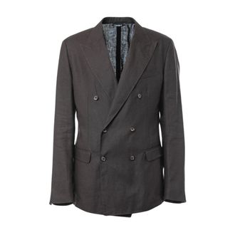 Dolce & Gabbana Taormina Zweireiher-Jacke - - Suits - Herren - Braun - L