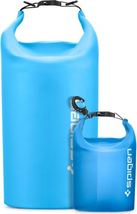 Spigen Dry Bag Set [Aqua Shield] [20L+21] wasserdichte Tasche Set wasserfeste Tasche & Rucksack f&uuml;r Strand, Schwimmen, Camping, Kajak, Boot - Sea Blue