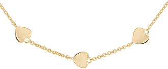 Cai Kette 925 Sterling Silber vergoldet Herzen