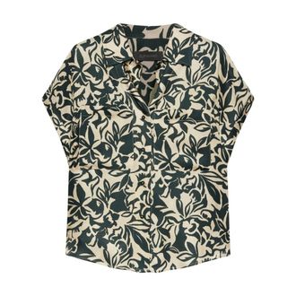Elena Miro Bedruckte Ecovero Viskosebluse - - Blouses & Shirts - Damen - Mehrfarbig - 4XL