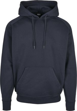 Urban Classics Herren Blank Hoody - Locker geschnittener Kapuzenpullover mit K&auml;ngurutasche und verstellbarer Kapuze f&uuml;r Freizeit Alltag Sport und Streetwear,Blau,XL