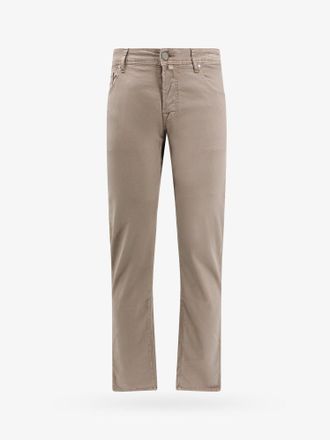 Jacob Cohen Cotton slim trouser with back logo patch - JACOB COHEN - gender_Man