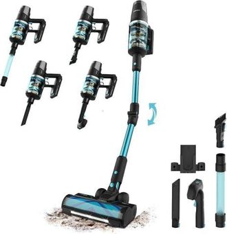 Cecotec Kabelloser Stielstaubsauger Conga Rockstar 9500 Lunar Pet Flex. 300AW, 780W, 90Min Betriebsdauer, Hairless Anti-Verwirrungsb&uuml;rste, Flexibles Rohr und 