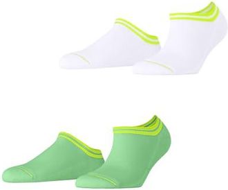 Esprit Femme Base Stripe Multipack W Sn Coton Fantaisie Chaussettes De Sport, Multicolore Green White 0030, 39-42 EU