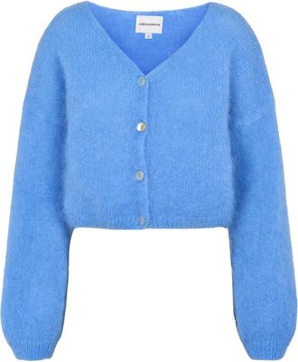 Americandreams Americandreams, Femme, Pulls, Bleu, Taille: 44 FR Cornelia Cropped Cardigan