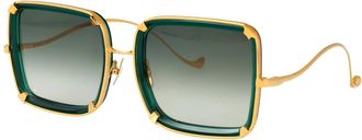 Anna-Karin Karlsson Femme, Accessoires, Vert, Taille: 57 MM Lunettes de Soleil White Moon