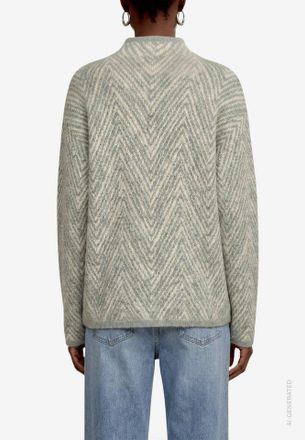 Zero Strickpullover Langarmpullover mit Muster