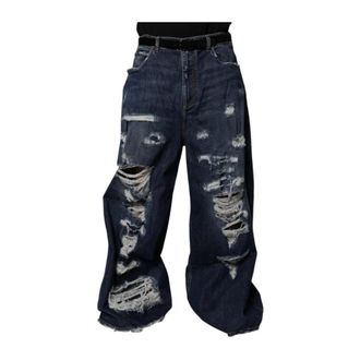 Dolce & Gabbana Wide Leg Denim Jeans - - Jeans - Herren - Blau - L