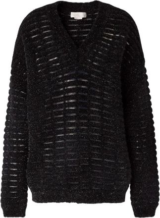 Genny Femme, Pulls, Noir, Taille: 38 FR Gilet en Tricot