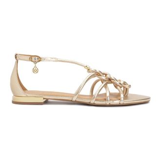 Kazar Goldene Flip-Flop-Sandalen mit verschlungenen Riemen - - Shoes - Damen - Gelb - 36 EU