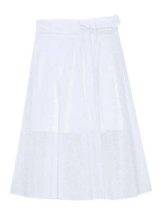 Msgm M. S.G. M. Jupe Midi - Beige