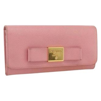Prada Portefeuille long vintage Pre-owned - Femme - Pre-owned - Rose - Taille: ONE Size