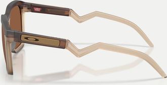 Oakley Hstn - Eckige Sonnenbrille in mattem Rootbeer mit braunen verspiegelten Gl&auml;sern