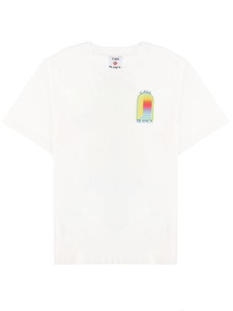 Casablanca Organic Cotton Print T-Shirt - White