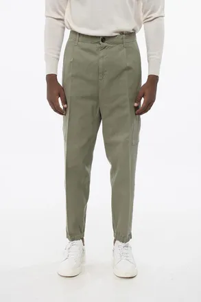 Brunello Cucinelli Cargo-Hose mit einer Bundfalte aus Baumwolle Brunello Cucinelli