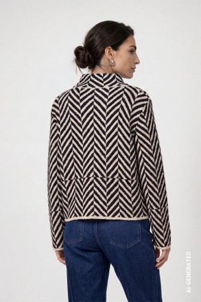 Monari Strickpullover Regular fit mit Stehkragen