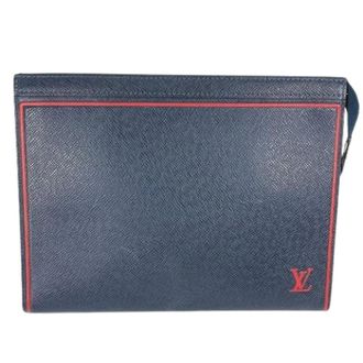 Louis Vuitton unisex, Pre-owned, Bleu, Taille: ONE Size Pre-owned M63394 Pochette Pouch